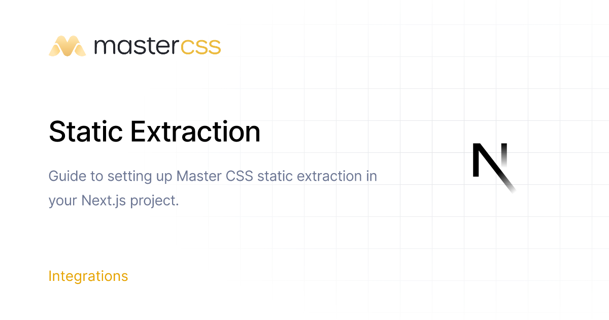 Static Extraction in Next.js