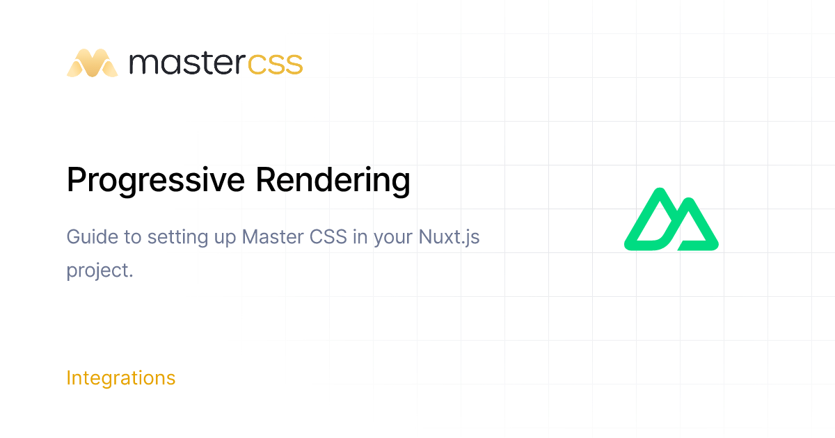 Set up Master CSS in Nuxt.js - Master CSS